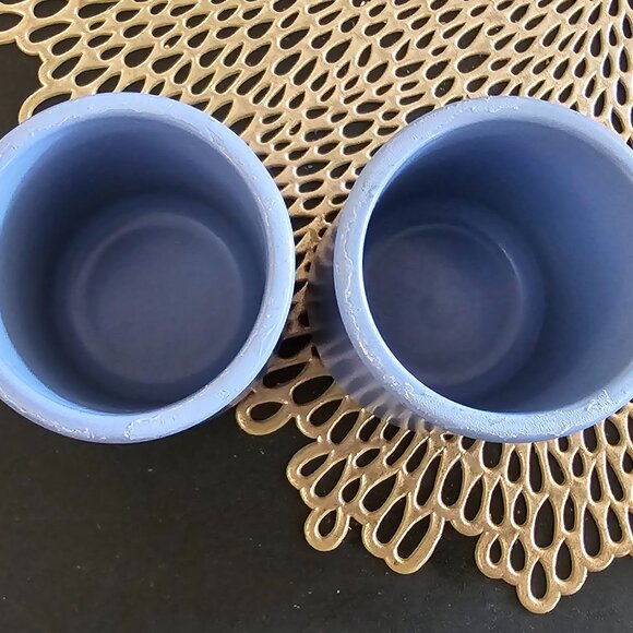 La Fermiere | Kitchen | Set Of 6 La Fermiere Cermer Blue Terra Cotta ...